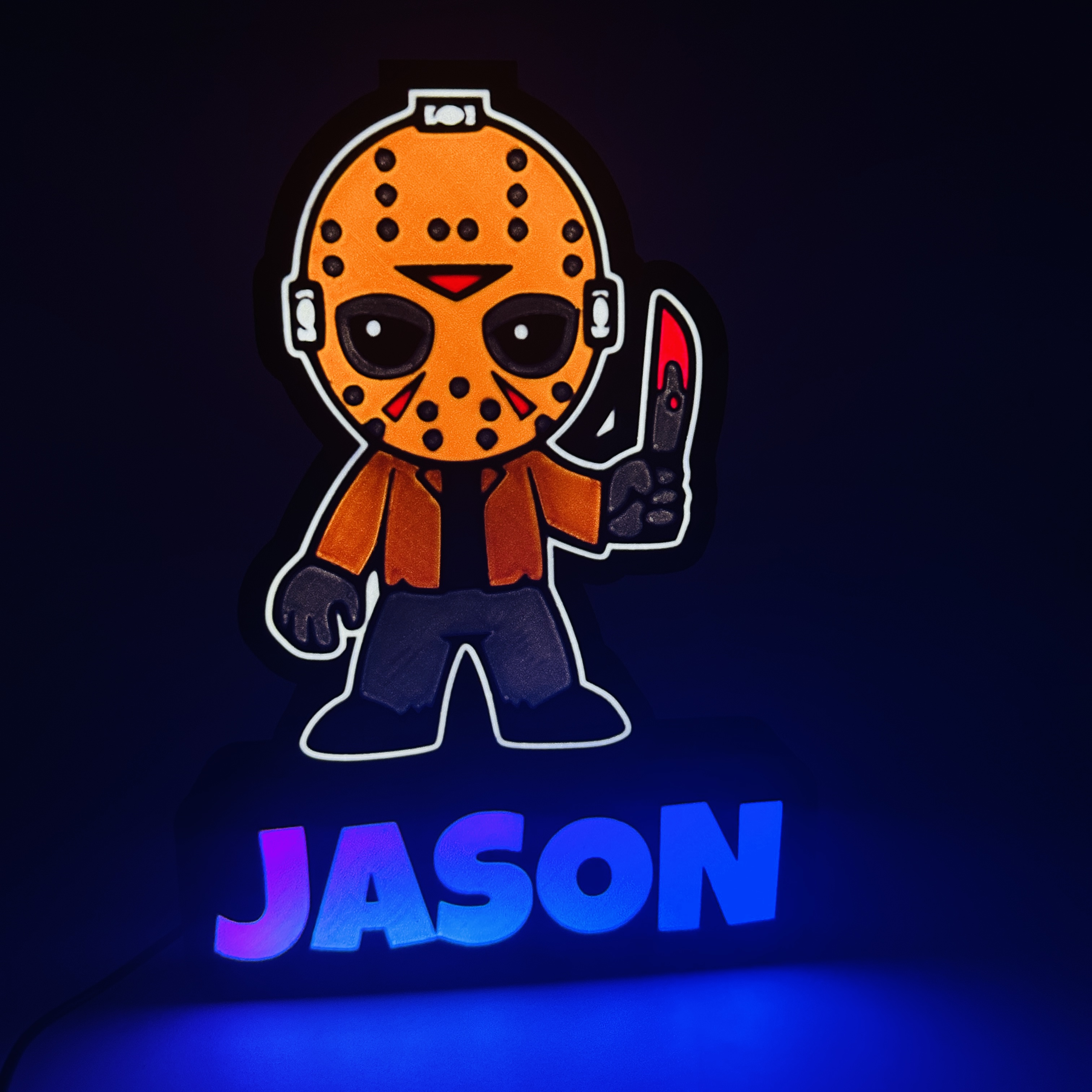 Jason Voorhees led lamp by Smart3d By Gabriel Gomes | Download free STL ...