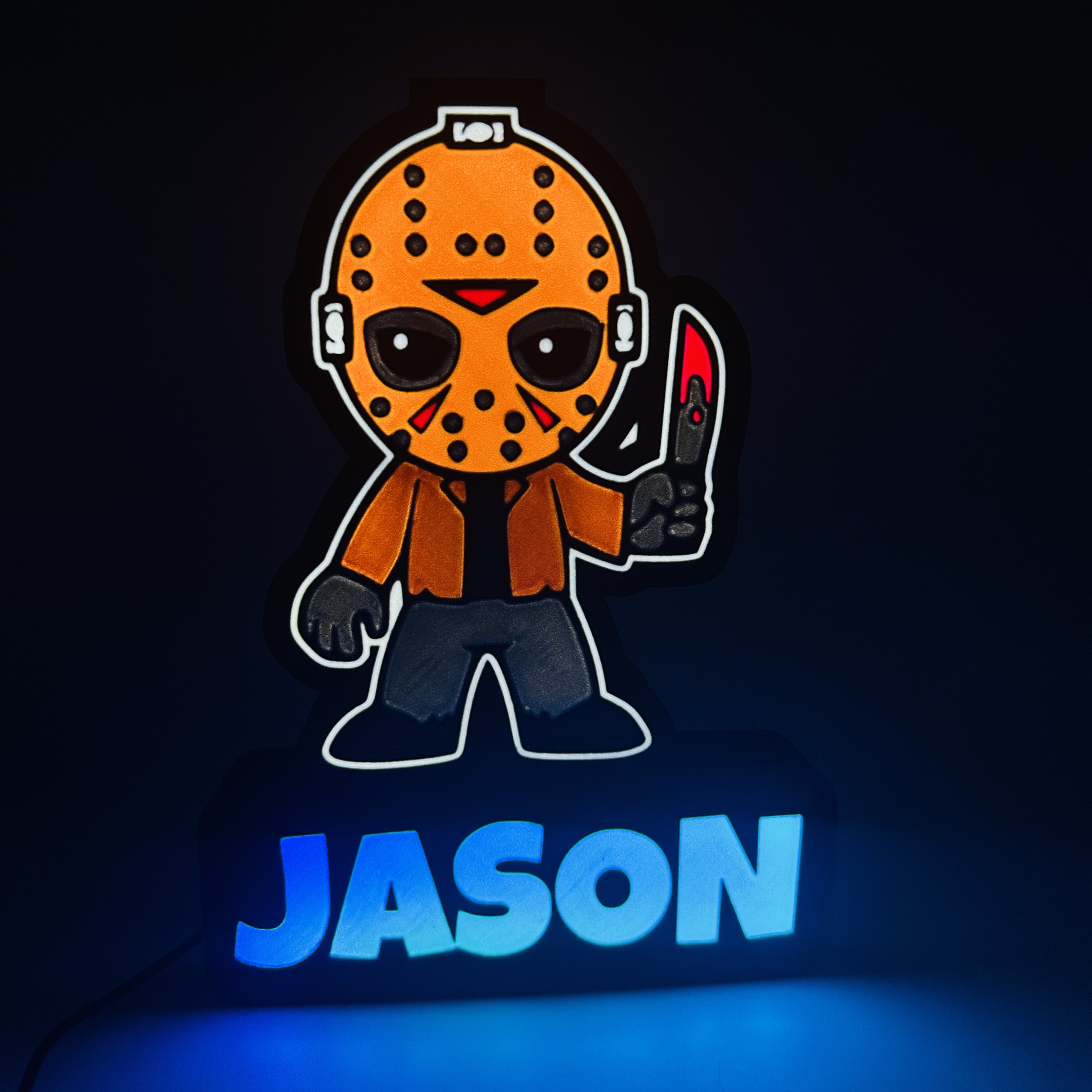 Jason Voorhees led lamp by Smart3d By Gabriel Gomes | Download free STL ...