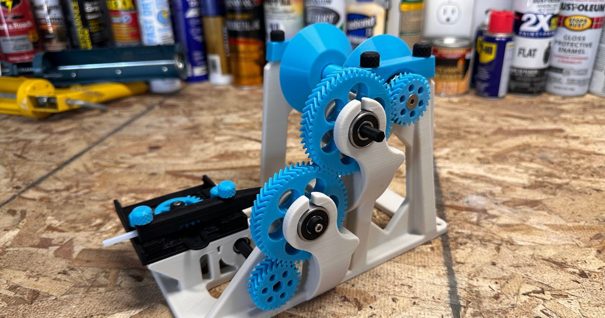 Awesome Filament Spool Rewinder - 45mm Solid Manual Axle by Corbyn ...