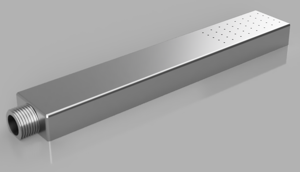 Simplistic rectangular shower head by Peter Hall | Download free STL ...