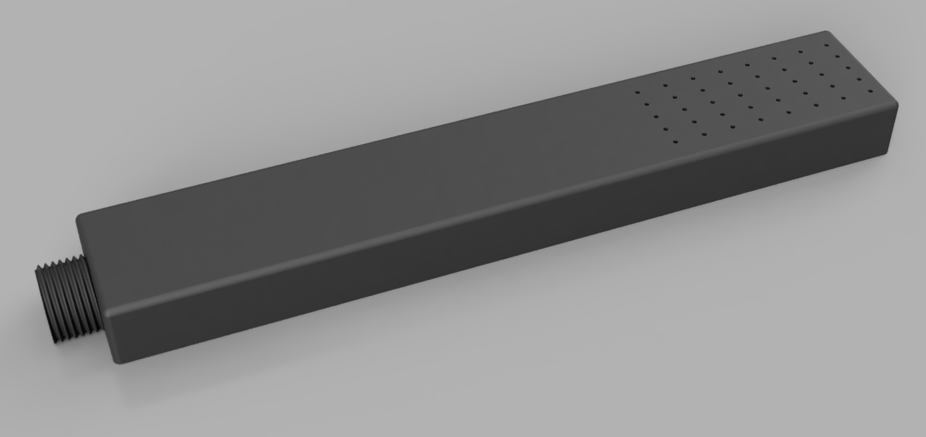 Simplistic rectangular shower head by Peter Hall | Download free STL ...