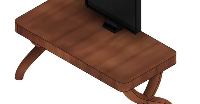 Doll desk with monitor by Giovanni | Download free STL model ...