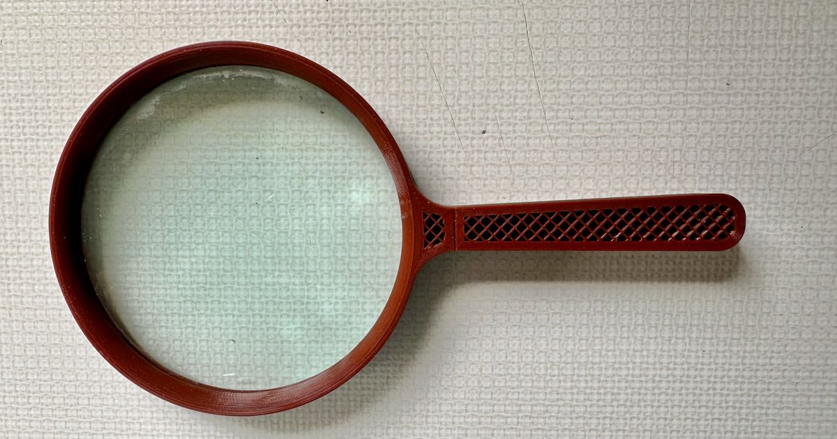 Glass magnifier replacement frame 100mm by BoBaCool | Download free STL ...