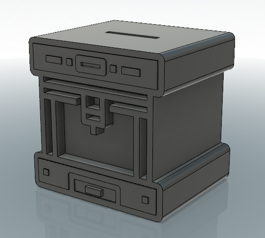 3D Printer Money Box by 3DW | Download free STL model | Printables.com