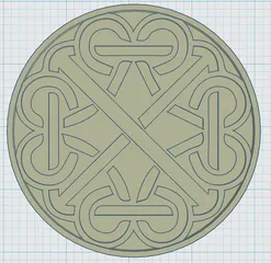 Celtic Symbol Coaster 44 by Peter Ennist | Download free STL model ...