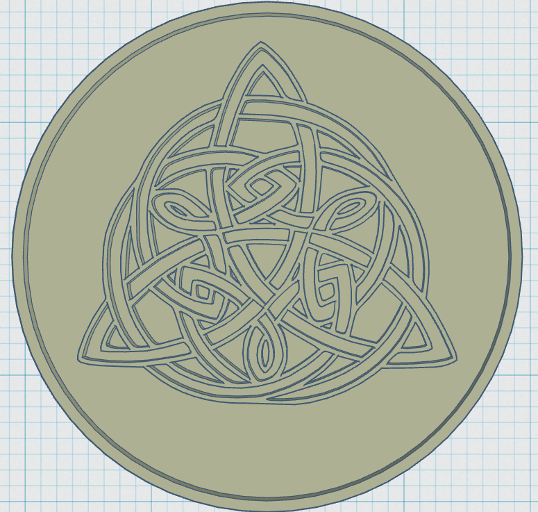 Celtic Symbol Coaster 33 by Peter Ennist | Download free STL model ...