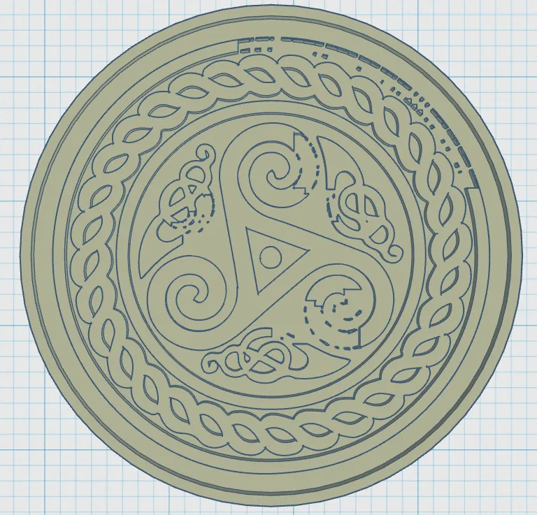 Celtic Symbol Coaster 34 by Peter Ennist | Download free STL model ...