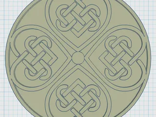 Celtic Symbol Coaster 35 by Peter Ennist | Download free STL model ...