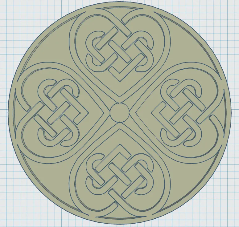 Celtic Symbol Coaster 35 by Peter Ennist | Download free STL model ...