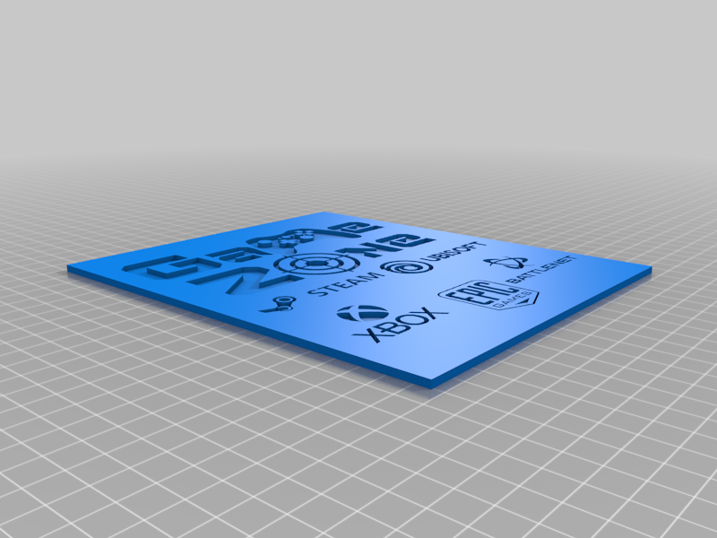 Cuadro led game zone by pulpote | Download free STL model | Printables.com
