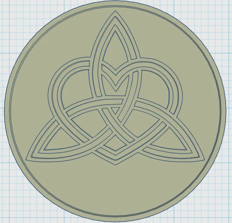 Celtic Symbol Coaster 43 by Peter Ennist | Download free STL model ...