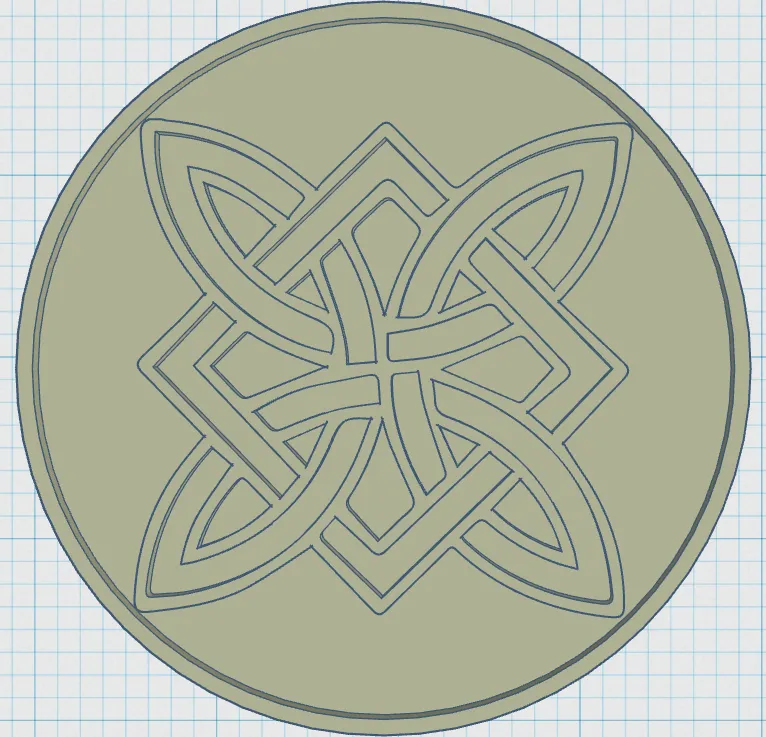 Celtic Symbol Coaster 46 by Peter Ennist | Download free STL model ...