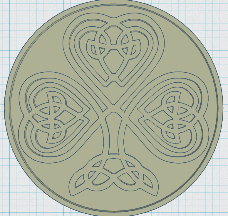 Celtic Symbol Coaster 47 by Peter Ennist | Download free STL model ...