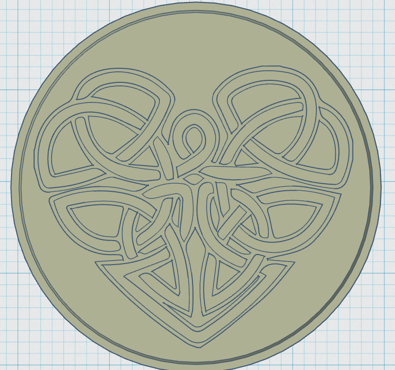 Celtic Symbol Coaster 50 by Peter Ennist | Download free STL model ...