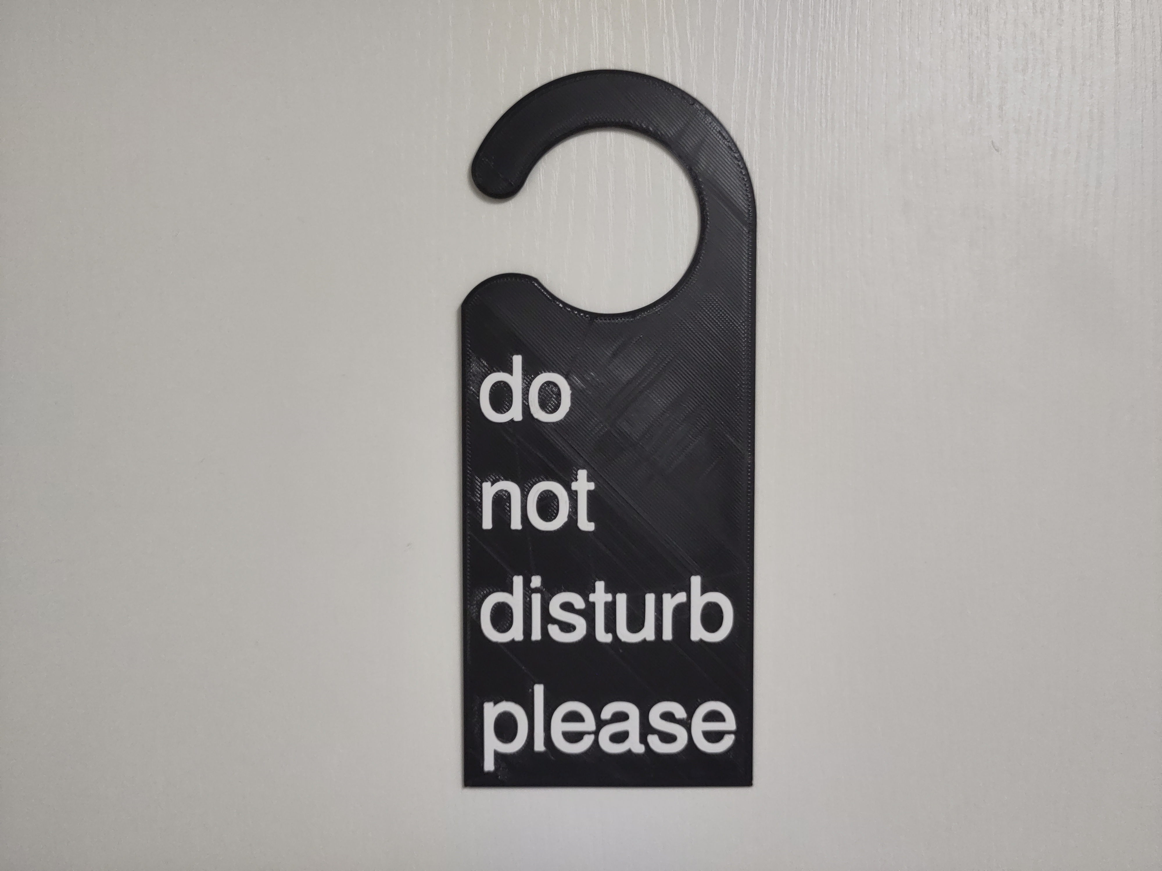 Do Not Disturb Please Door Hanger by Kyne | Download free STL model ...