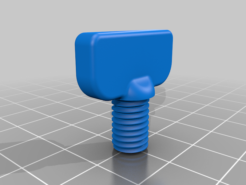 Wing Nut and Screw M8 (parametric) by Meister Edel | Download free STL ...