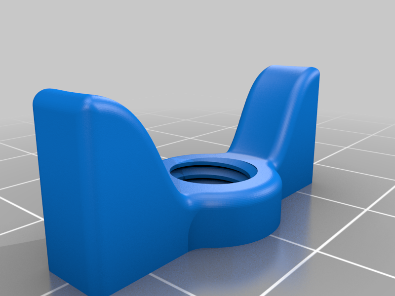 Wing Nut and Screw M8 (parametric) by Meister Edel | Download free STL ...