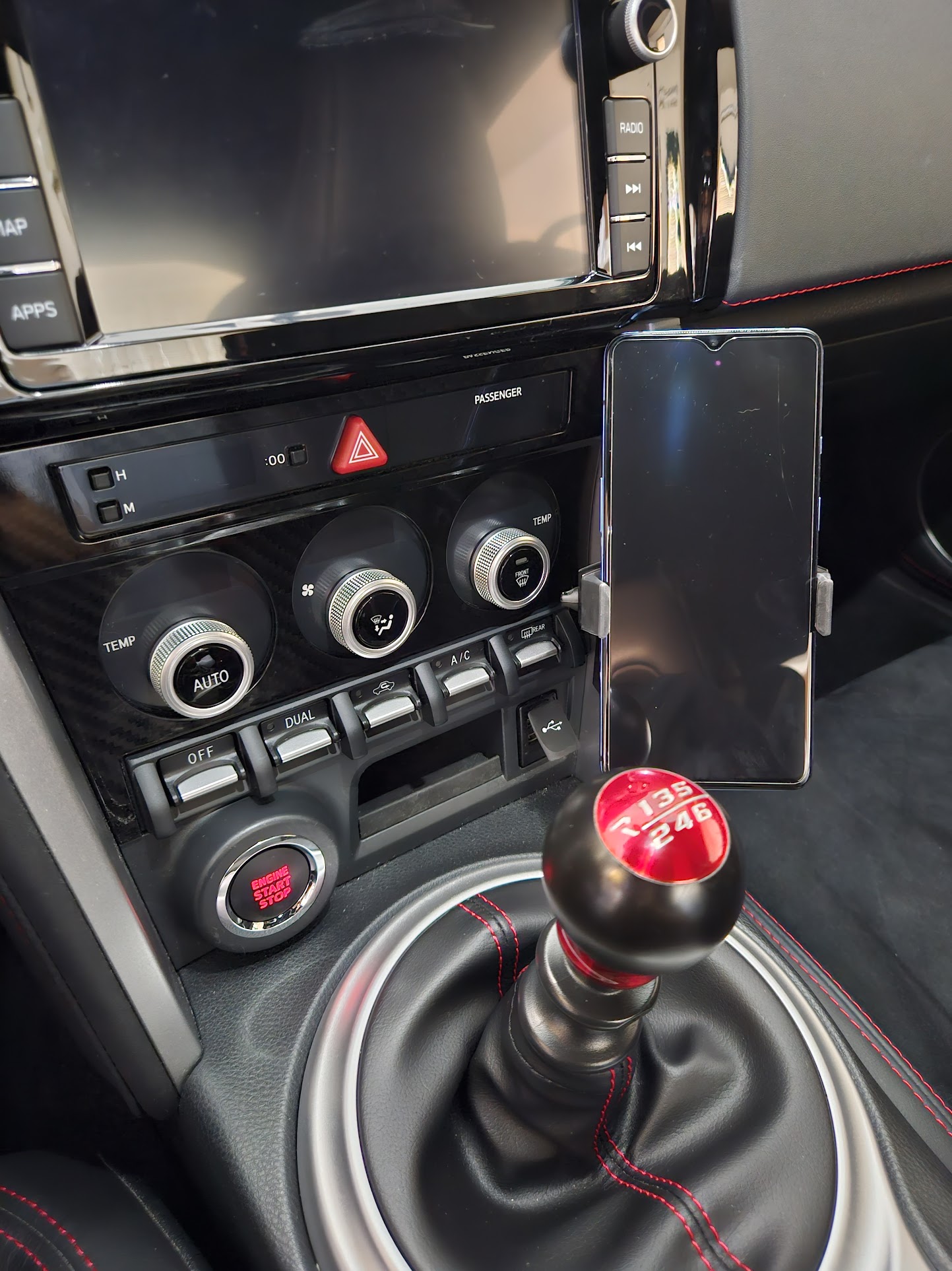 Subaru BRZ, Toyota 86, Scion FR-S 17mm Ball Adapter for phone mount by ...