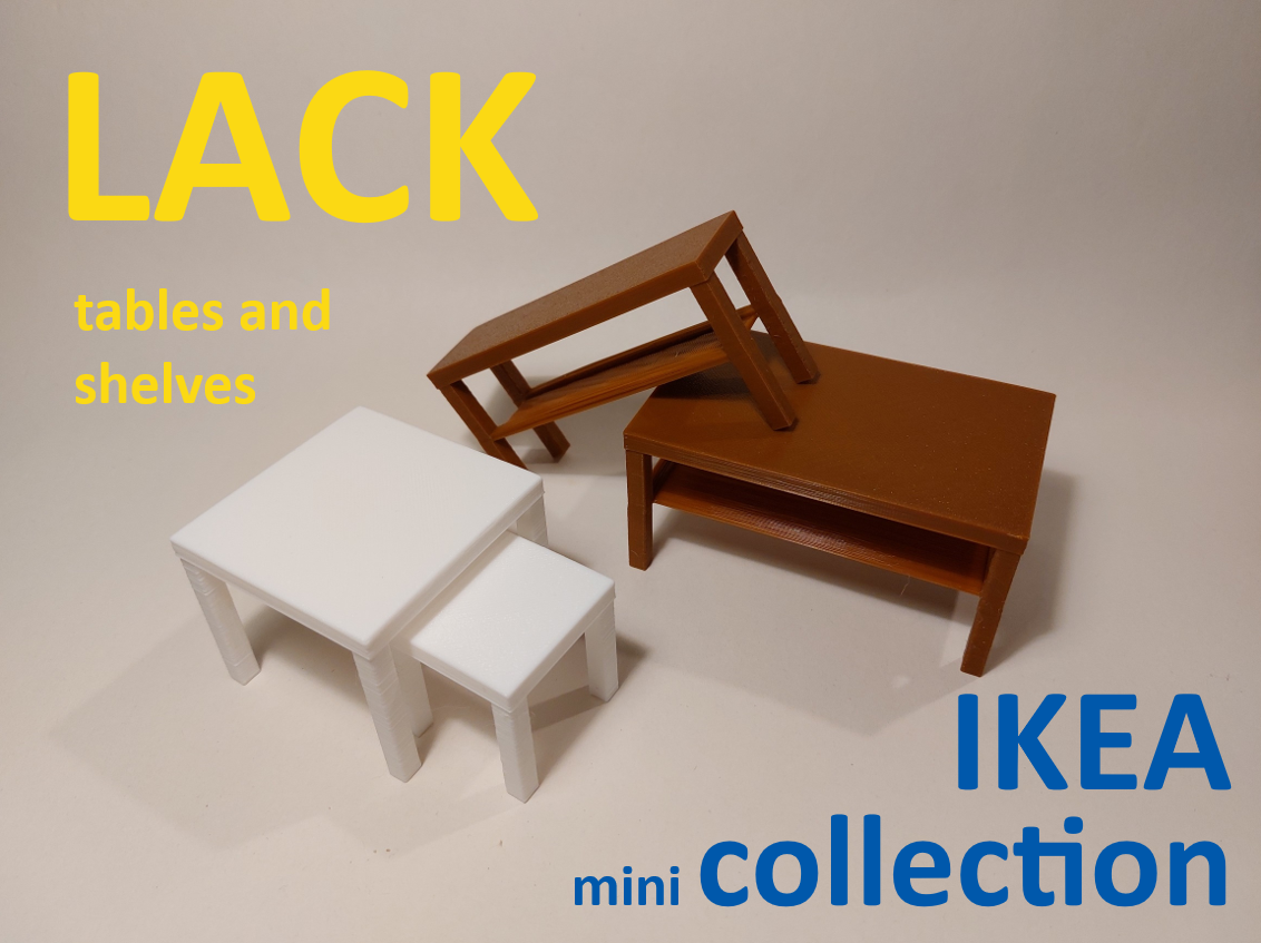 IKEA mini: LACK collection by Repoholy | Download free STL model ...