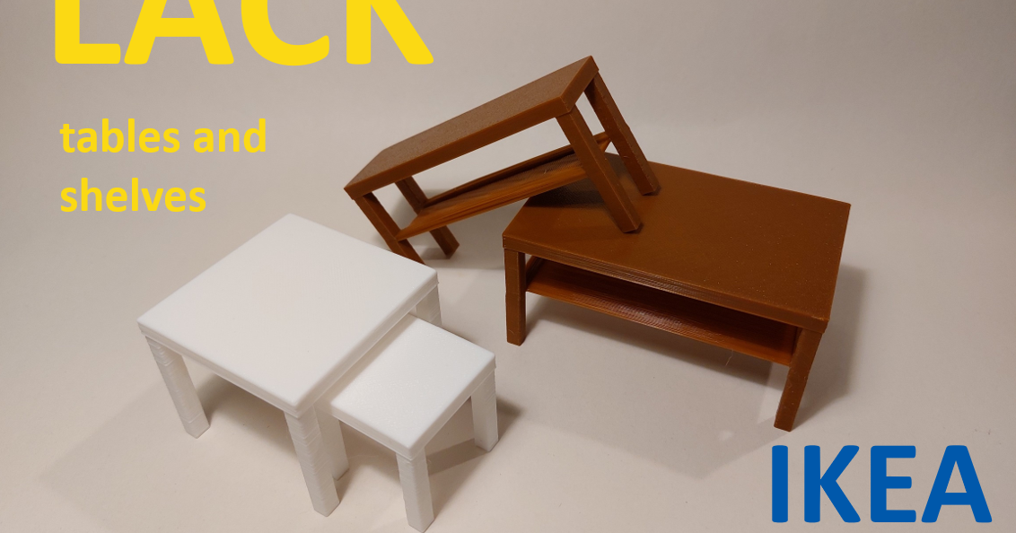 IKEA mini: LACK collection by Repoholy | Download free STL model ...