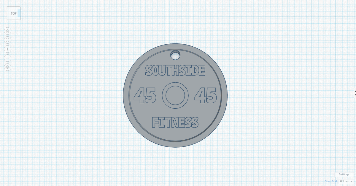 Barbell RFID Keychain von Kyle B Johnson | Kostenloses STL-Modell ...