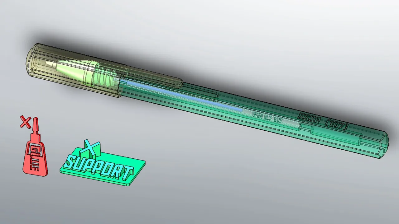 2 Ballpoint Pens by SSSR_SH | Download free STL model | Printables.com