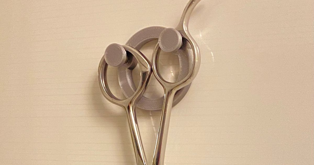 Magnetic Scissor Hook by cocian | Download free STL model | Printables.com