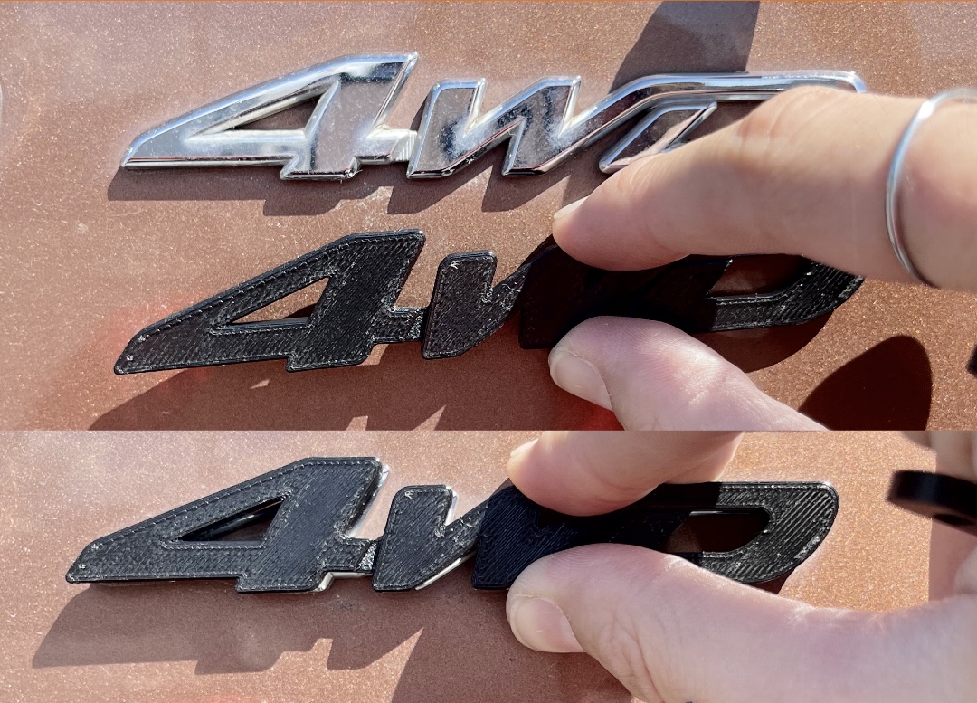 Toyota 4Runner Badges 1996-2002 von MrViddy | Kostenloses STL-Modell ...
