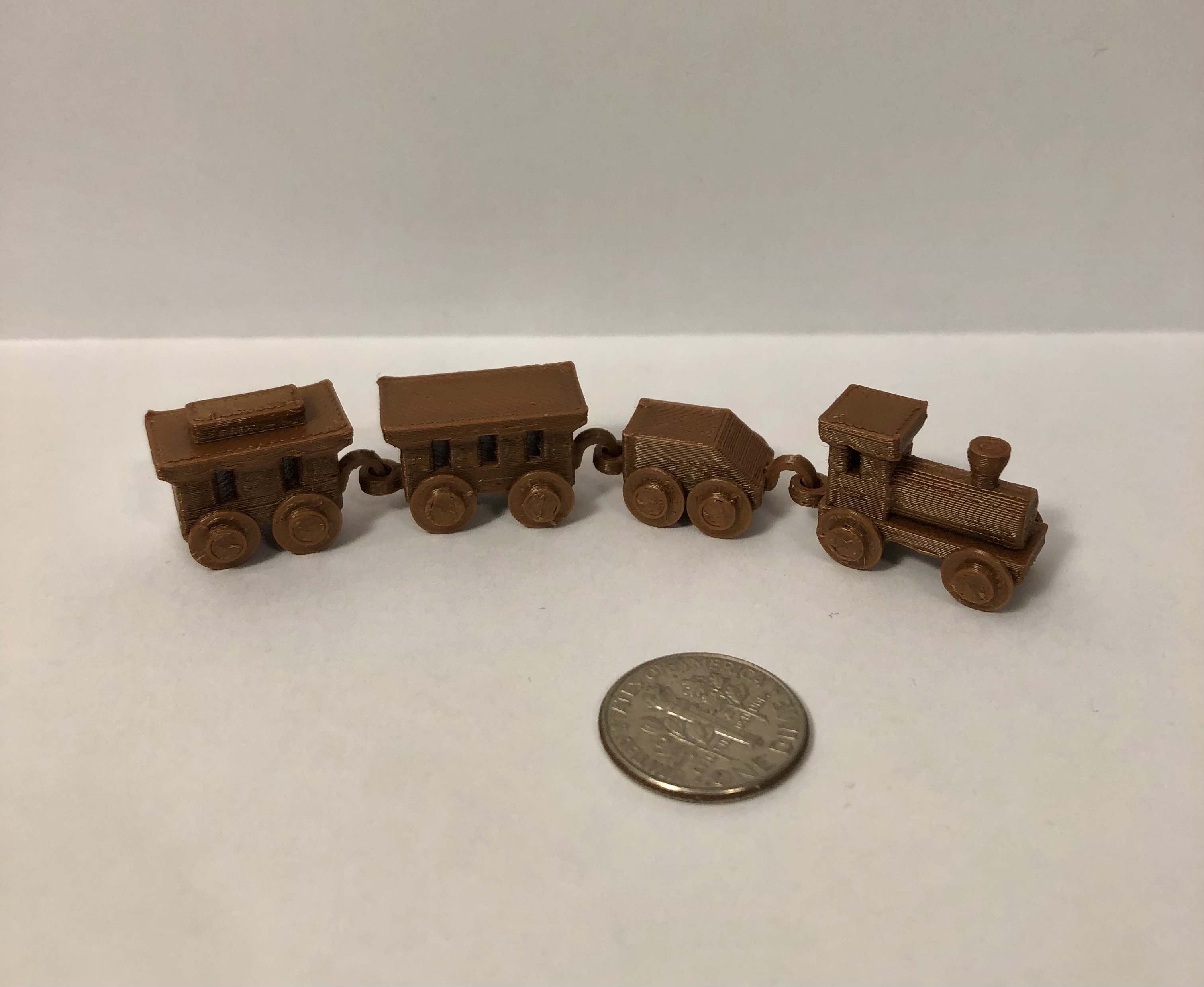 Dollhouse Scale Toy Train with Moving Wheels! by MiniMakerspace ...