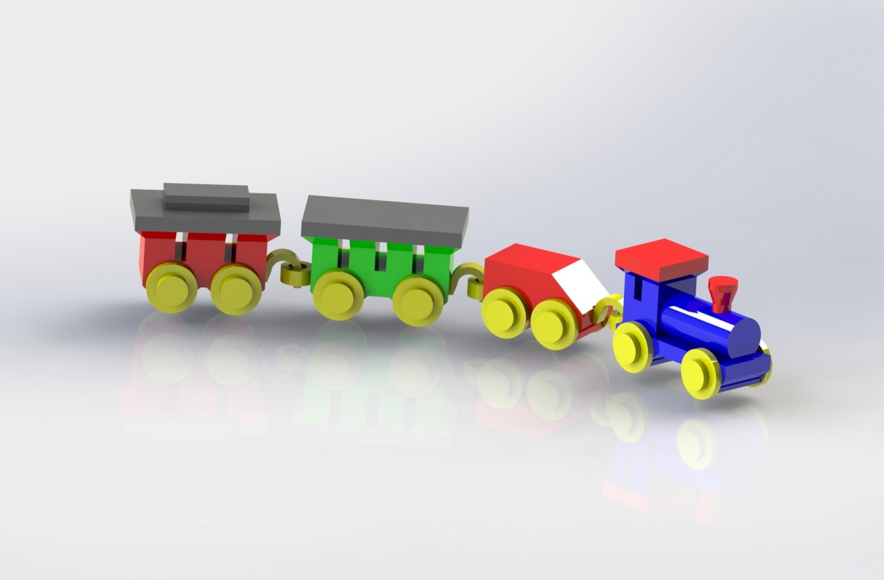 Dollhouse Scale Toy Train with Moving Wheels! by MiniMakerspace ...