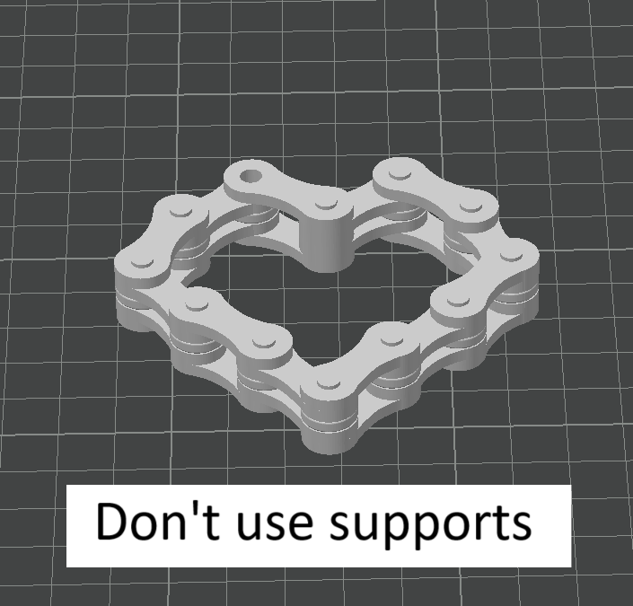 BIKE CHAIN HEART KEYCHAIN by IK3D | Download free STL model ...