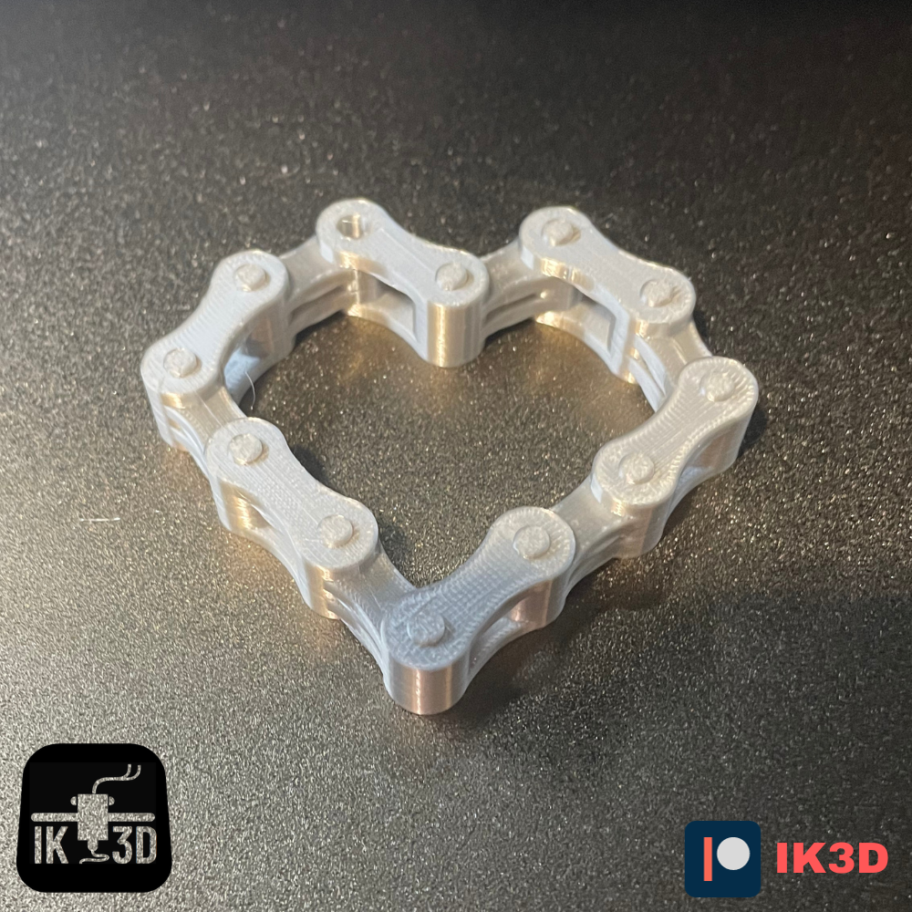 BIKE CHAIN HEART KEYCHAIN by IK3D | Download free STL model ...