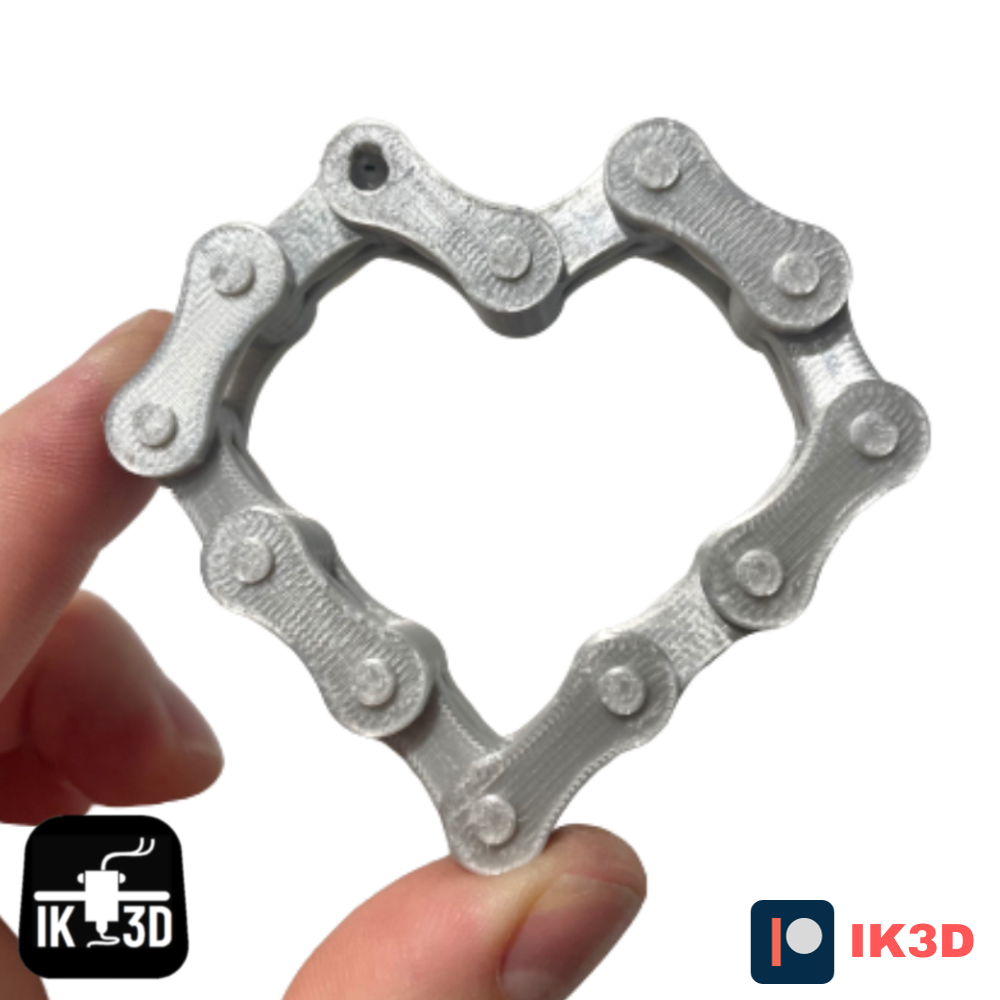 BIKE CHAIN HEART KEYCHAIN by IK3D | Download free STL model ...