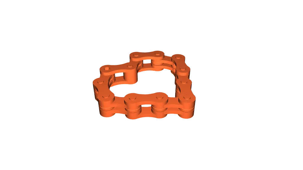 BIKE CHAIN HEART KEYCHAIN by IK3D | Download free STL model ...