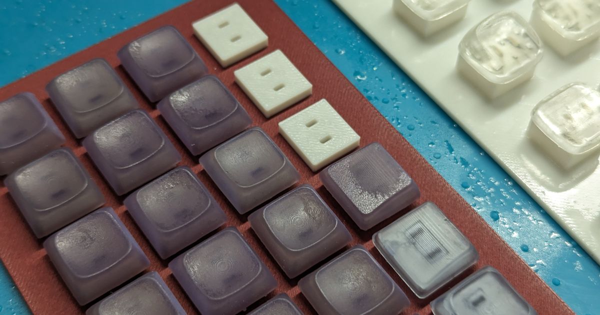 Kailh Choc V1 Keycaps Holder by mike | Download free STL model ...