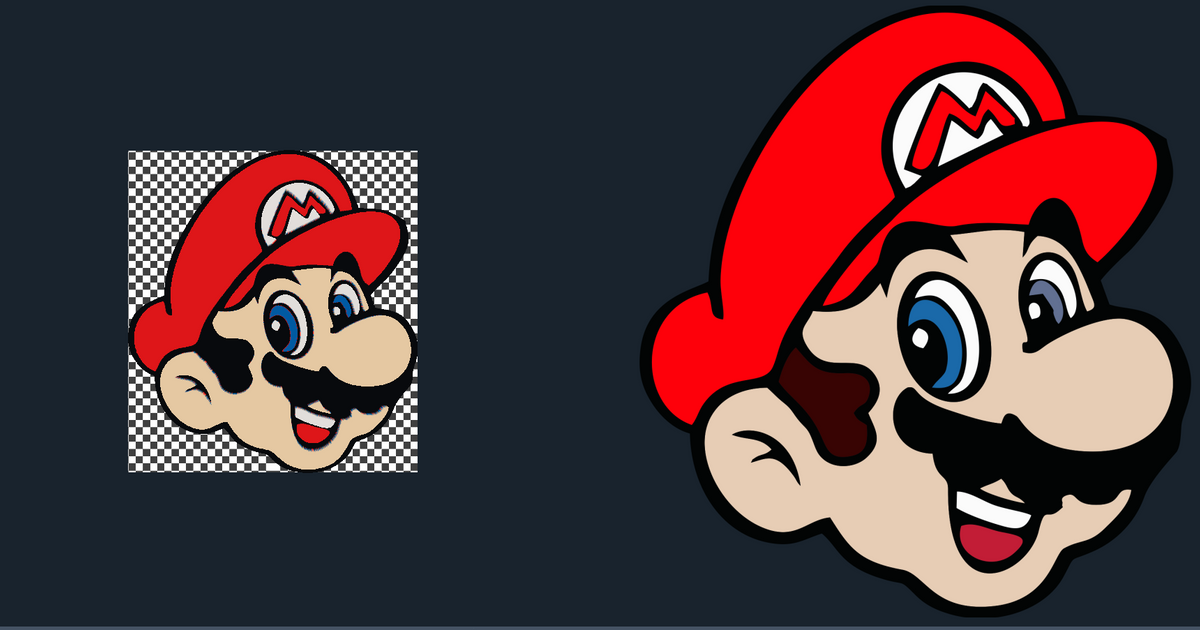 HueForge portrait of Mario by Joseph Salonis | Download free STL model ...