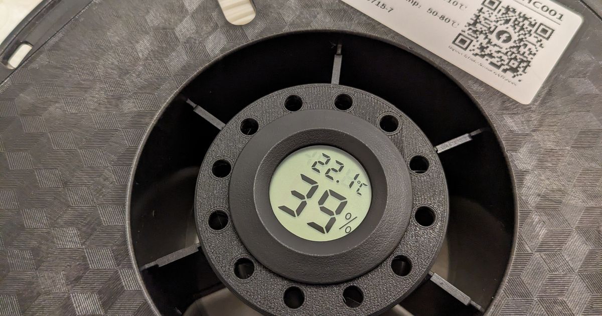 Hygrometer Spool Mount by drewwwau | Download free STL model ...