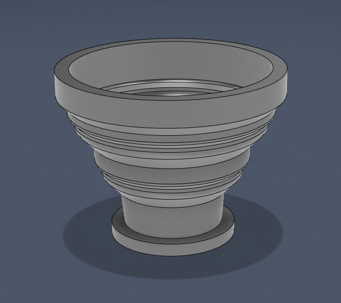 TPU Small Collapsible Rinse Cup by jdireen | Download free STL model ...