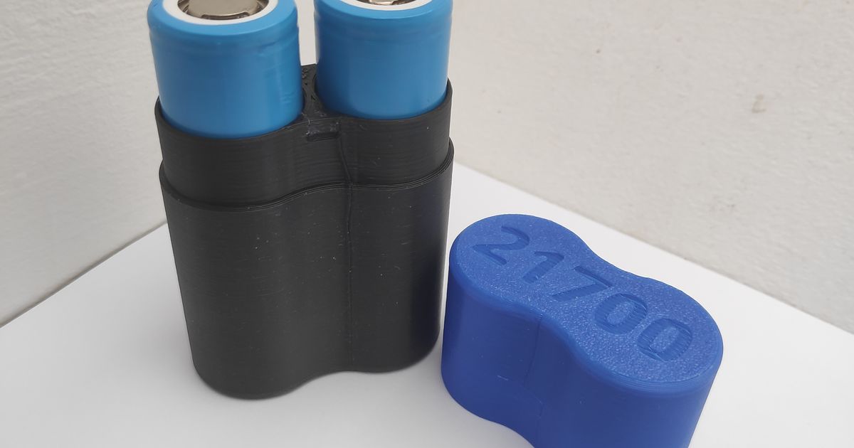 Twin 21700 Battery Case par Olaroll | Téléchargez gratuitement un ...