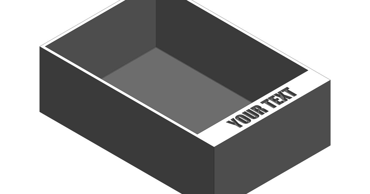 [BaBo] insert box with label by Willi | Download free STL model ...
