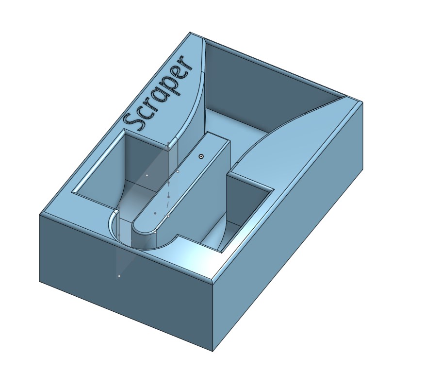 Babu-scraper Tray by Maker | Download free STL model | Printables.com