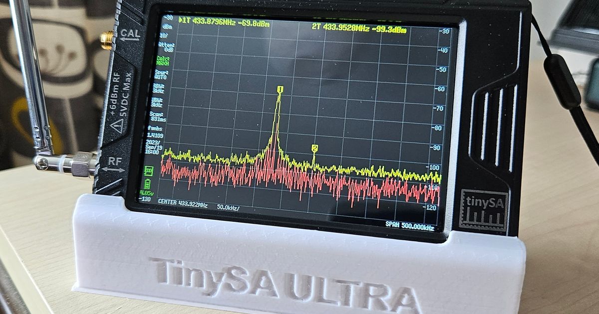 Stand for TinySA ULTRA Spectrum Analyser da gadjet | Scarica il modello STL gratuito ...
