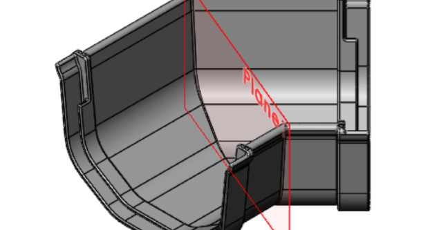 rain gutter 45 degrees by Bram Wolbrink | Download free STL model ...
