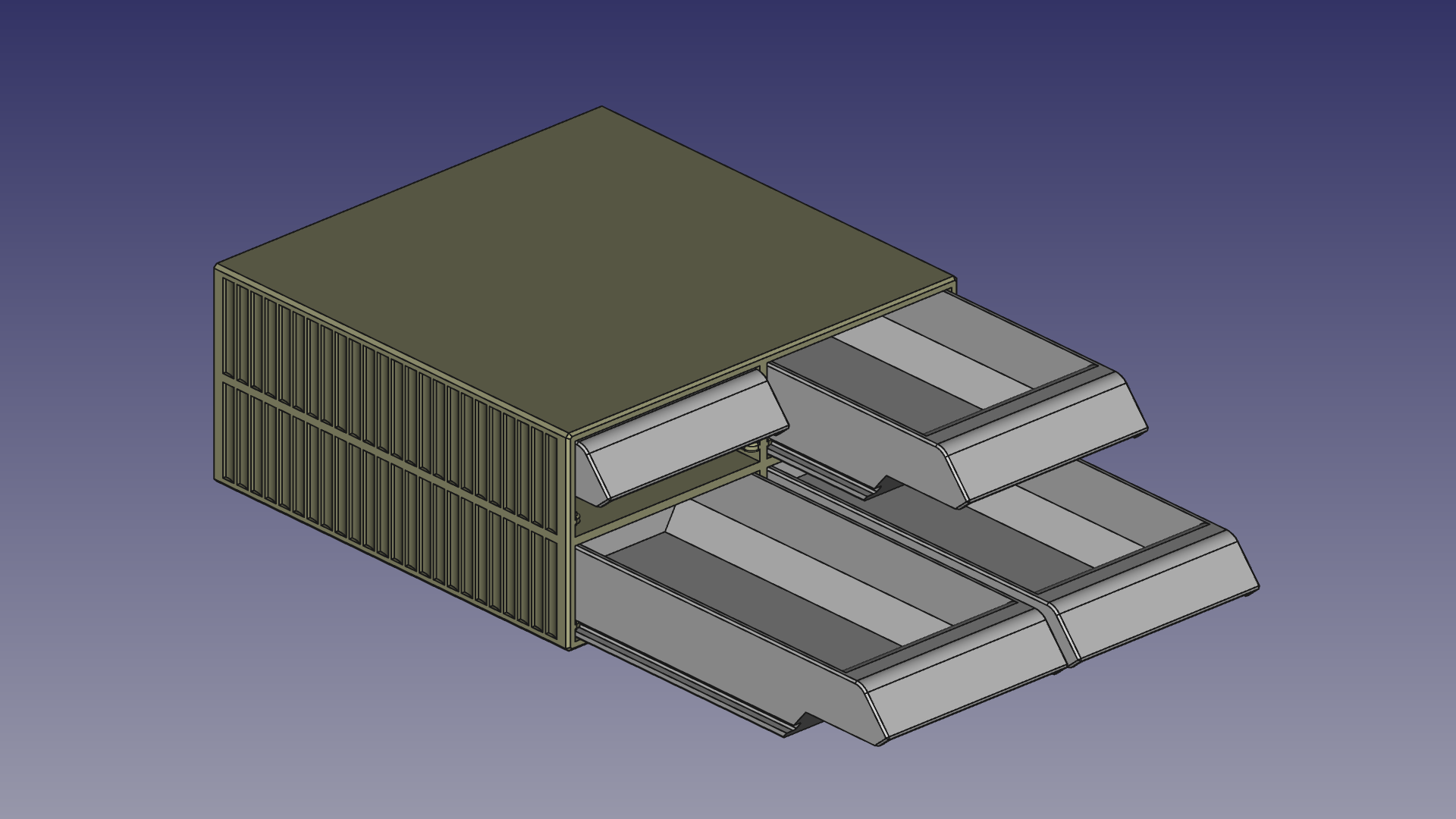 Print in place drawer box set by Rade | Download free STL model ...