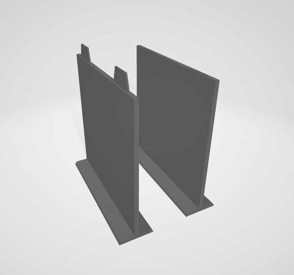 Drawer divider V1 - 200x100x3mm in two parts. Scalable to any dimension ...