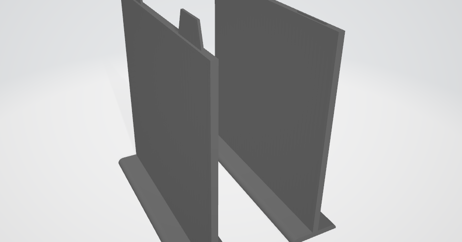 Drawer divider V1 - 200x100x3mm in two parts. Scalable to any dimension ...