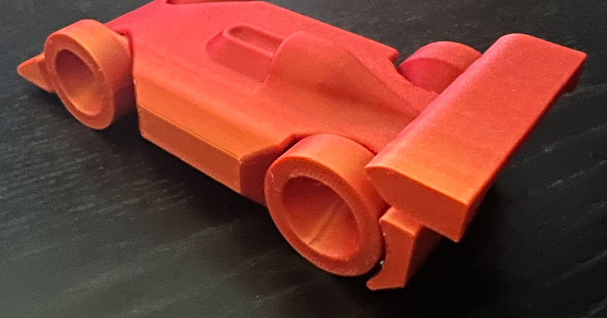 Print in Place F1 Race Car by Joe3D | Download free STL model ...