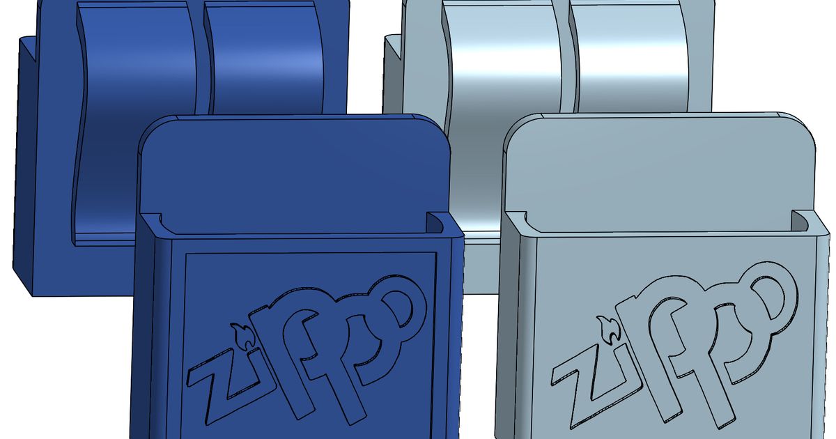 Zippo lighter holder with clipps by Fredwood | Download free STL model ...