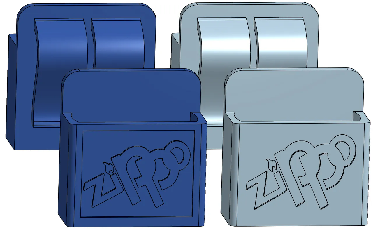 Zippo lighter holder with clipps by Fredwood | Download free STL model ...