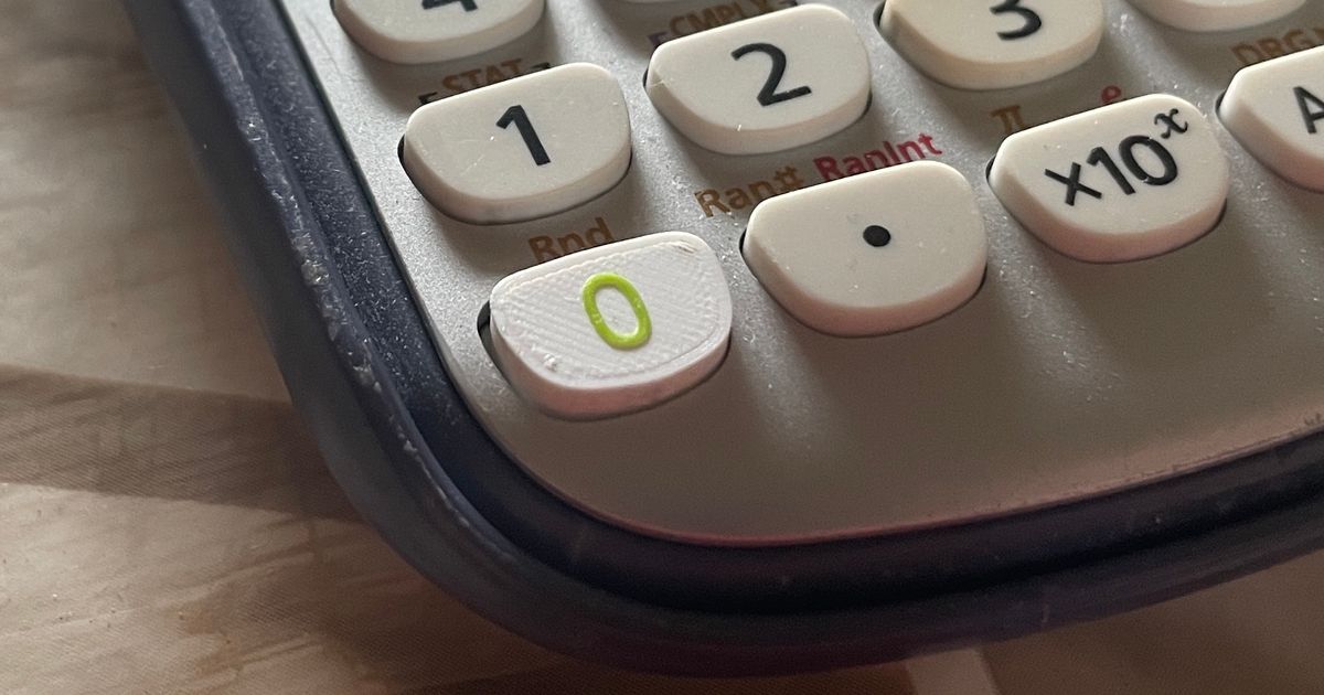 Calculator button replacement by Alberto | Download free STL model ...